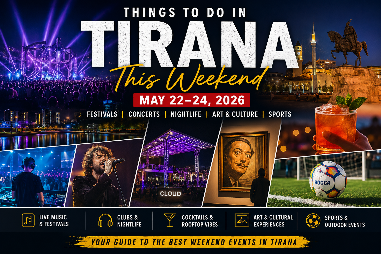 What to do in Tirana this weekend (Events May 22–24, 2026) - Lovealbania